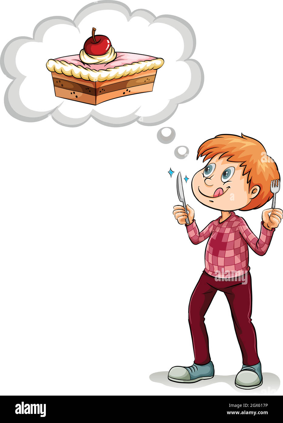 Piece of cake white background Stock Vector Images - Alamy