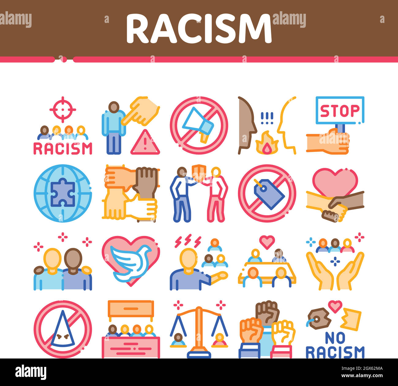 Discrimination racism Stock Vector Images - Alamy