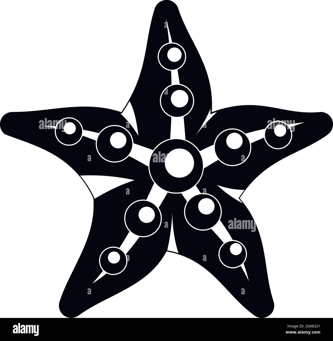 Starfish icon, simple style Stock Vector Image & Art - Alamy