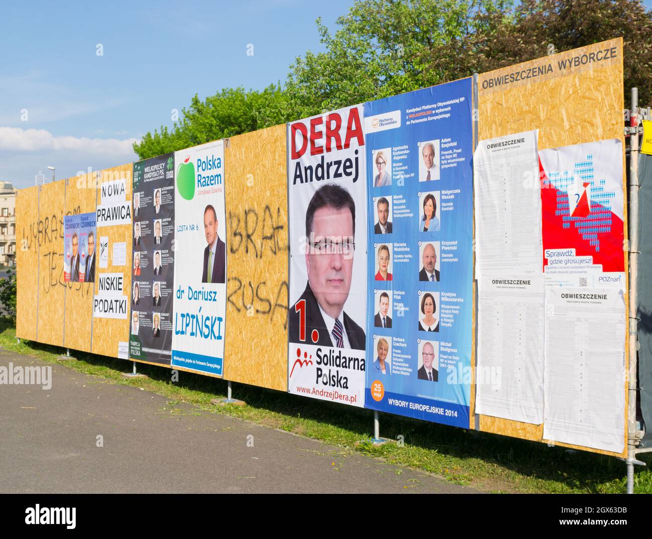 Political advertising board hi-res stock photography and images - Alamy