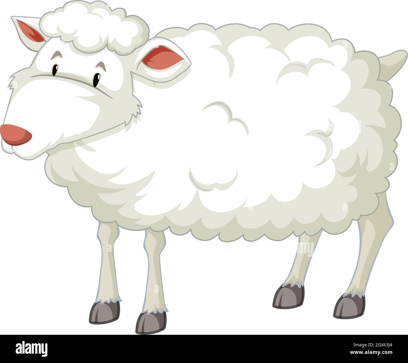 A white sheep character Stock Vector Image & Art - Alamy