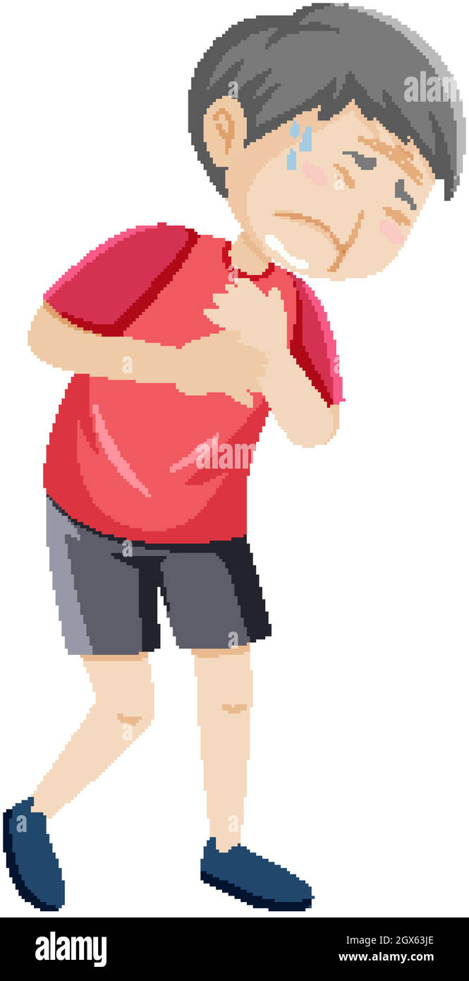 Chest pain cartoon character hi-res stock photography and images - Alamy