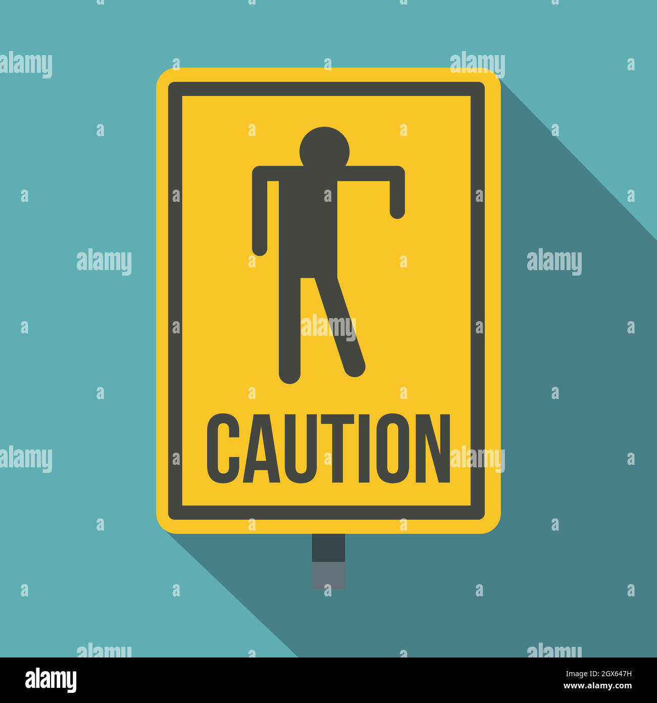 Yellow man walking sign hi-res stock photography and images - Alamy