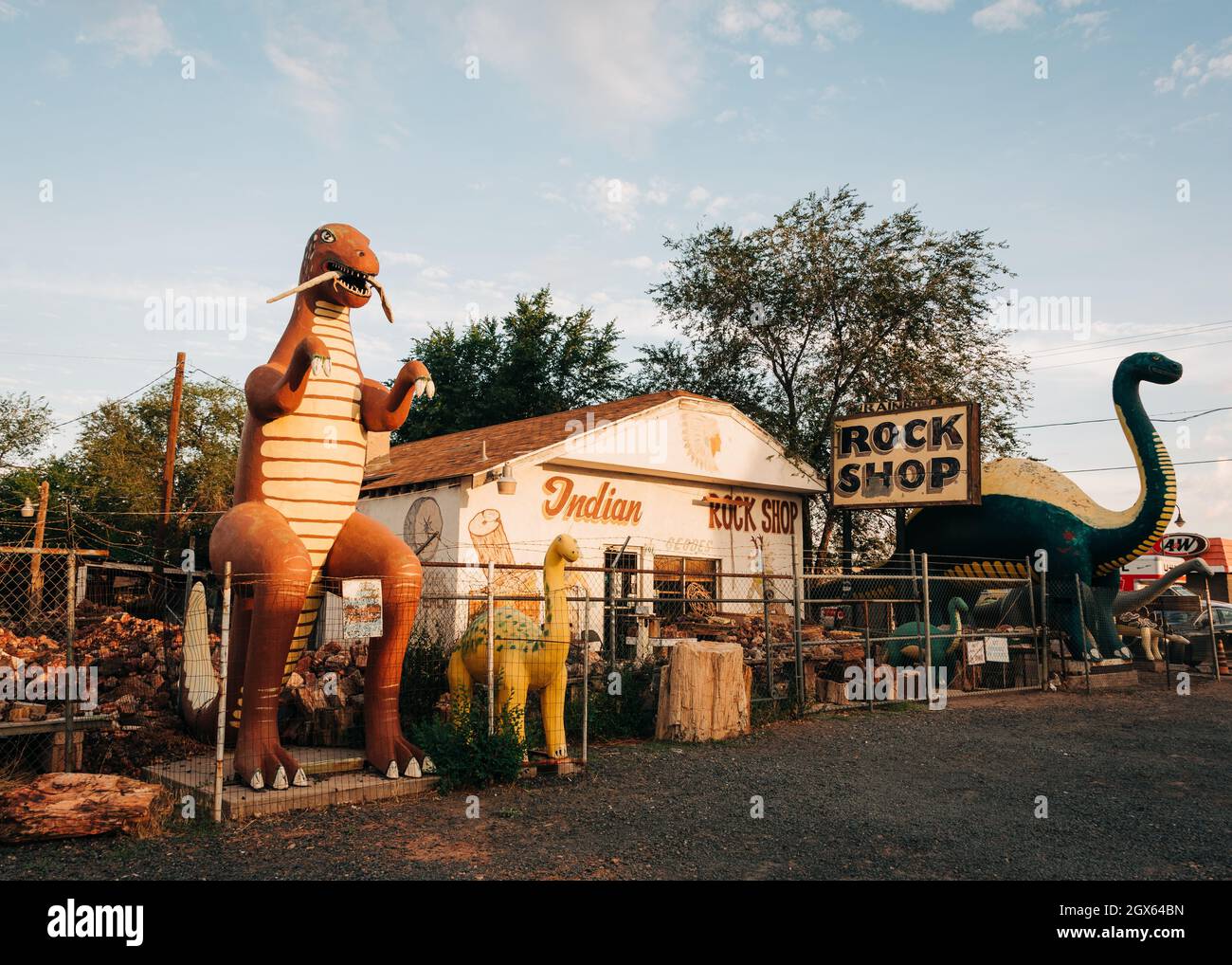 Route 66 arizona dinosaur hi-res stock photography and images - Alamy