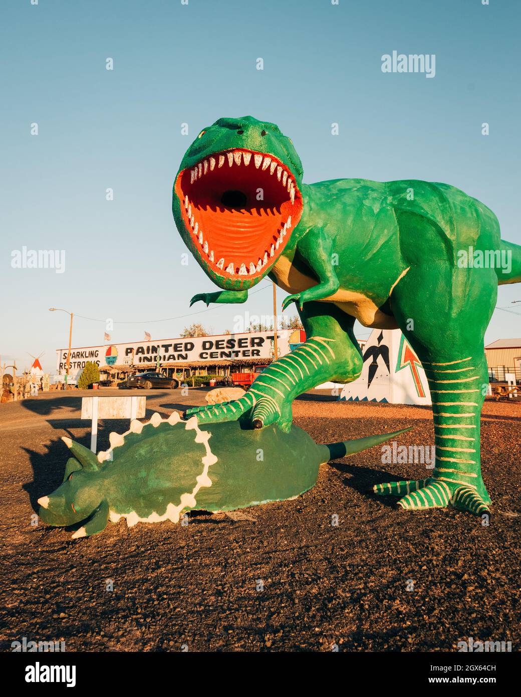 Route 66 dinosaur holbrook arizona hi-res stock photography and images ...