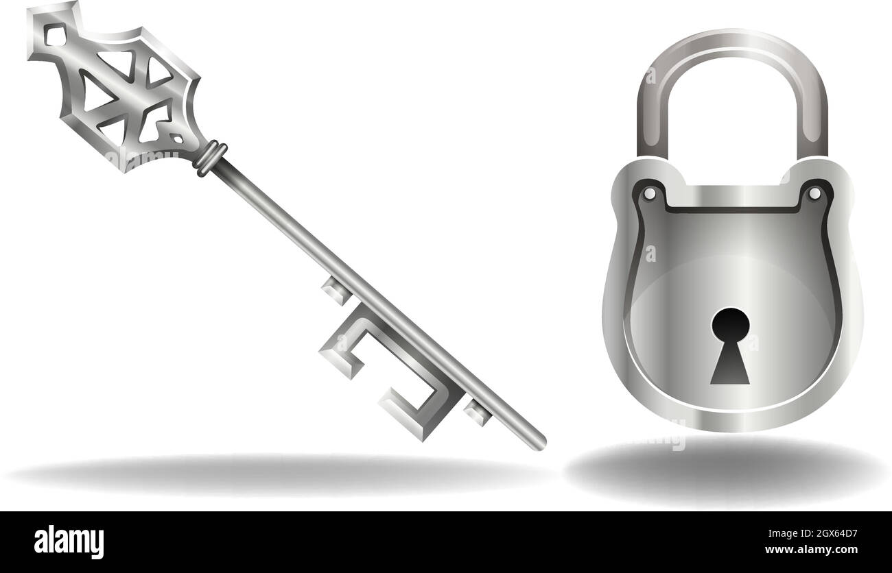 Key and lock Stock Vector Image & Art - Alamy