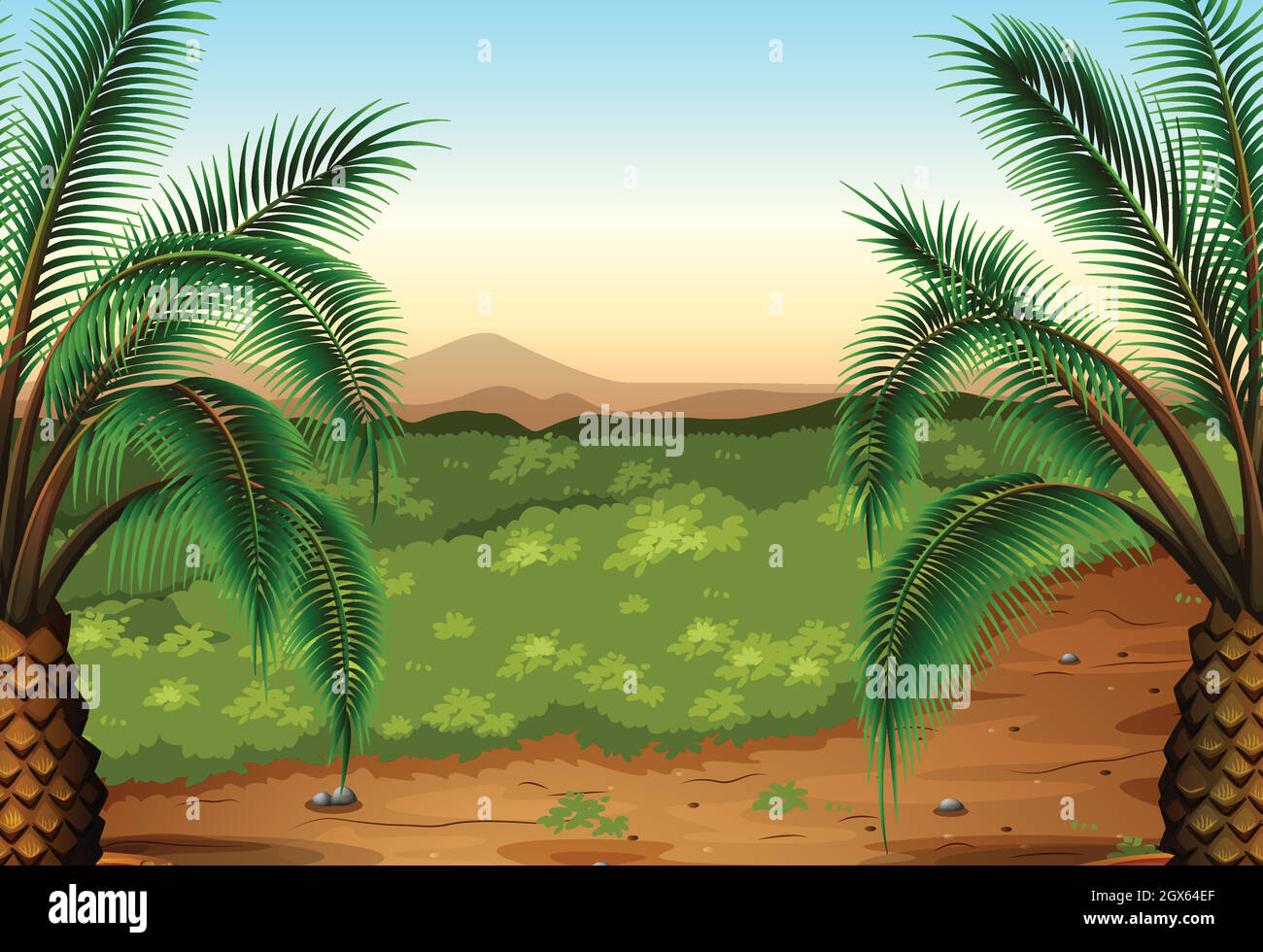 Grass shrubs Stock Vector Images - Alamy