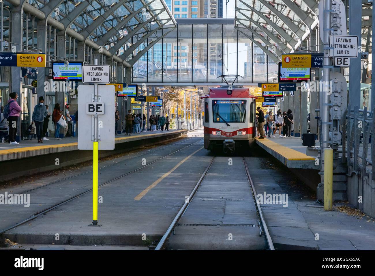 Calgary tram hi-res stock photography and images - Alamy