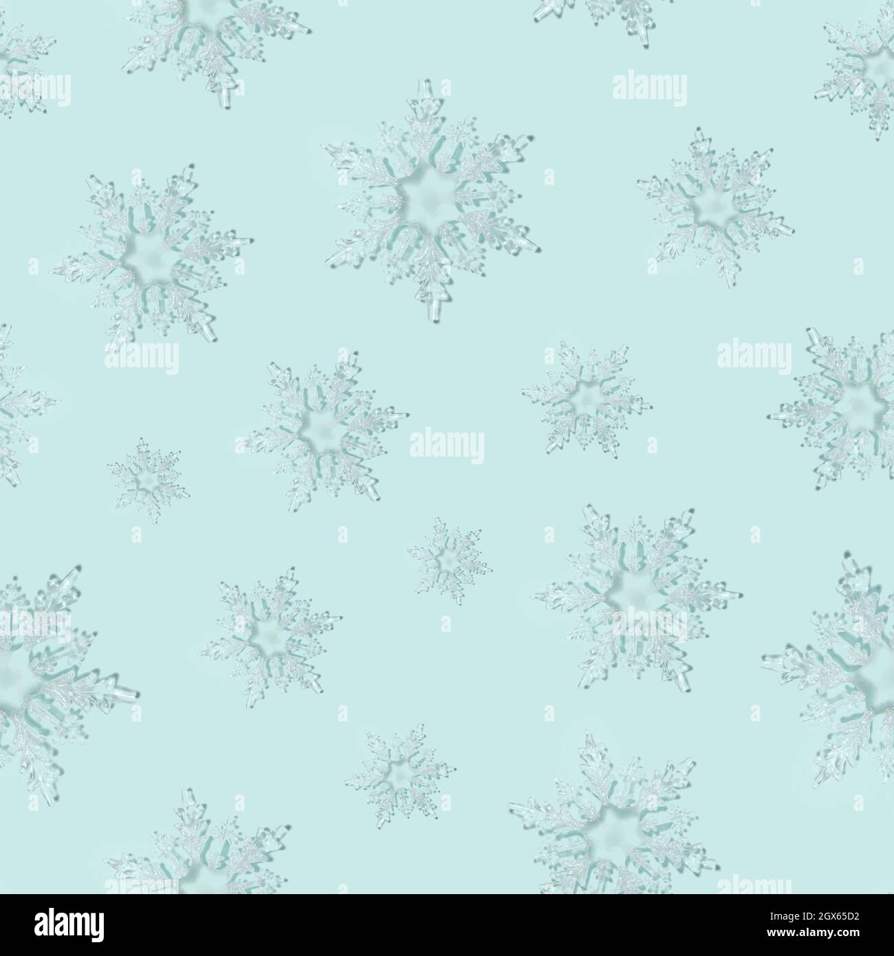 Shiny green snowflakes seamless pattern hi-res stock photography and ...