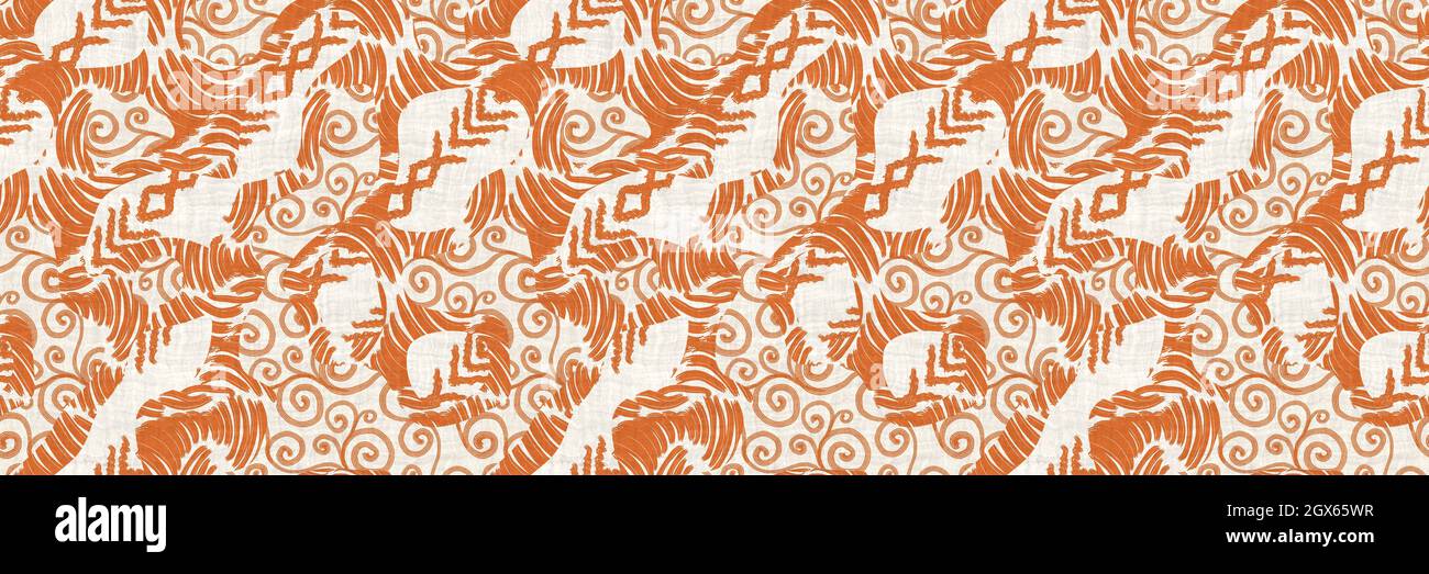 Seamless two tone hand drawn brushed effect pattern border swatch Stock ...