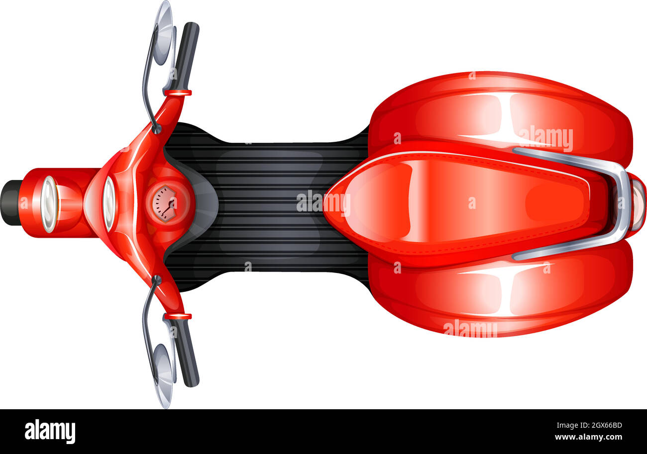 A red scooter Stock Vector Image & Art - Alamy