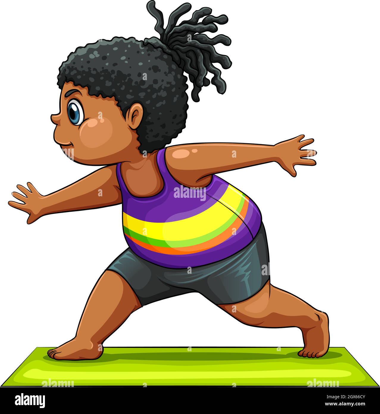 Image woman doing yoga Stock Vector Images - Alamy