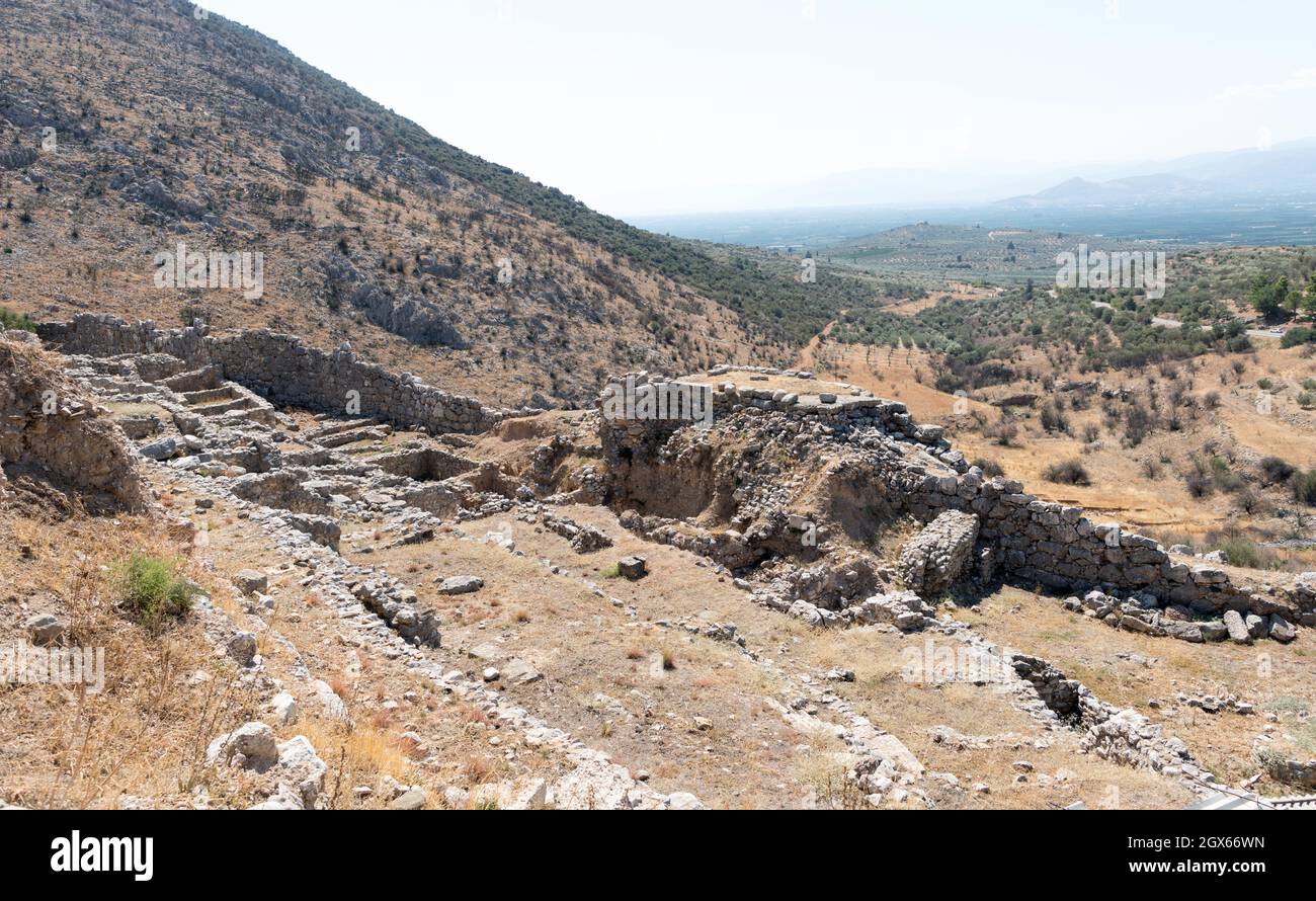 The Ancient Site of Mycenae Greece Stock Photo - Alamy