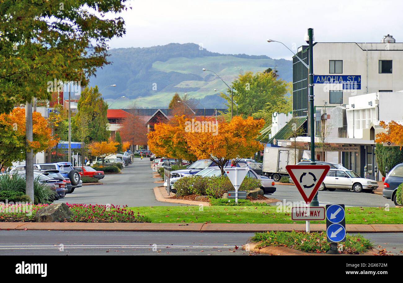 Rotorua roundabout hi-res stock photography and images - Alamy