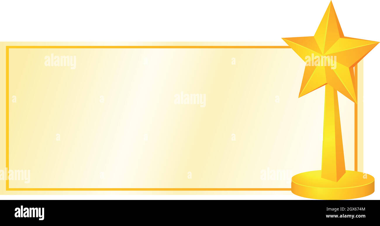 Lable design with golden star Stock Vector Image & Art - Alamy