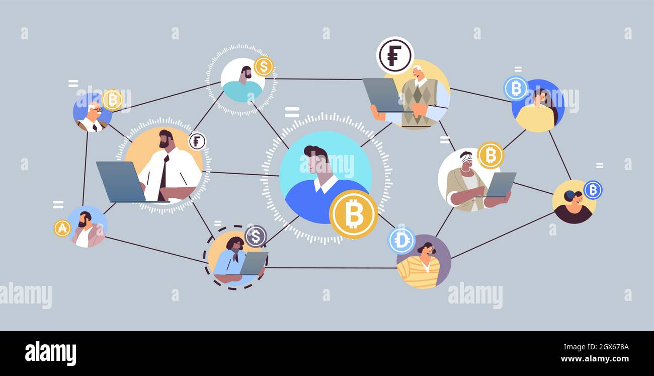 DeFi decentralized finance system cryptocurrency and blockchain ...