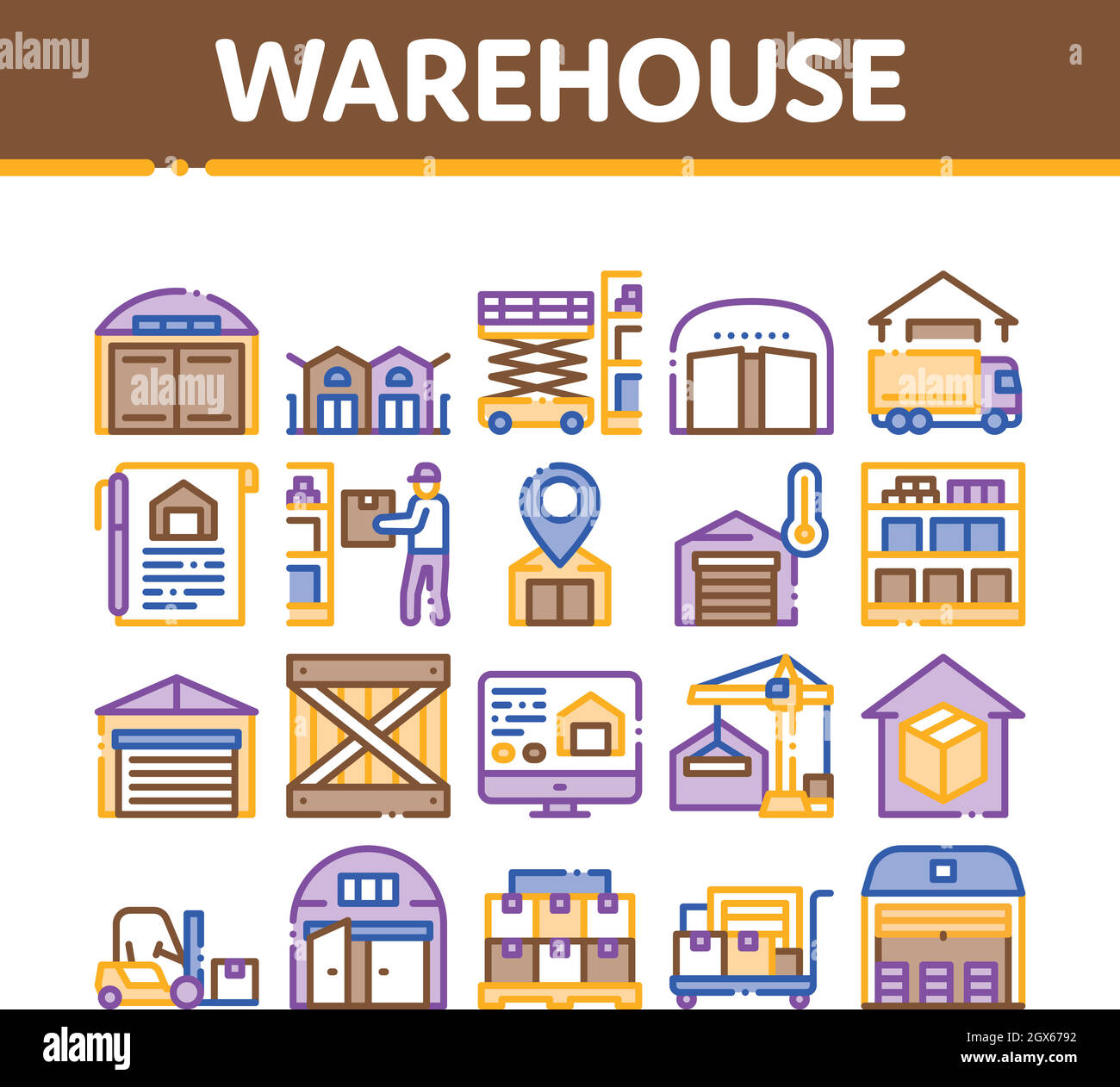 Collection set commercial Stock Vector Images - Alamy