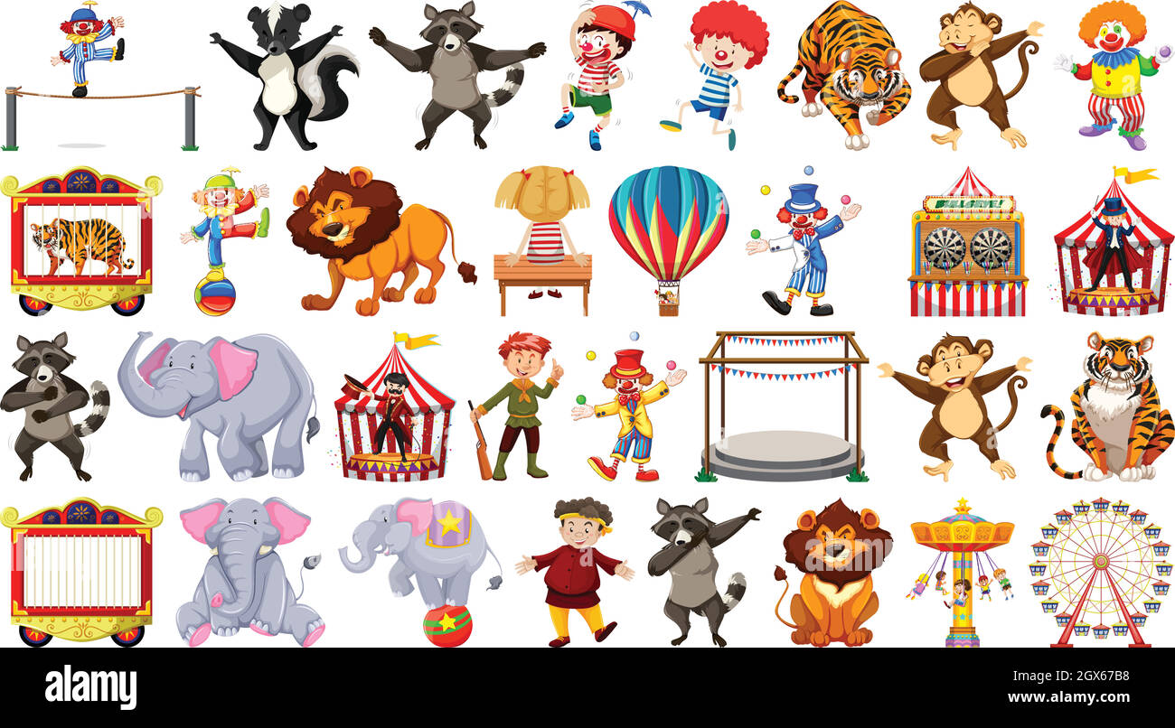 Set of circus element Stock Vector Image & Art - Alamy
