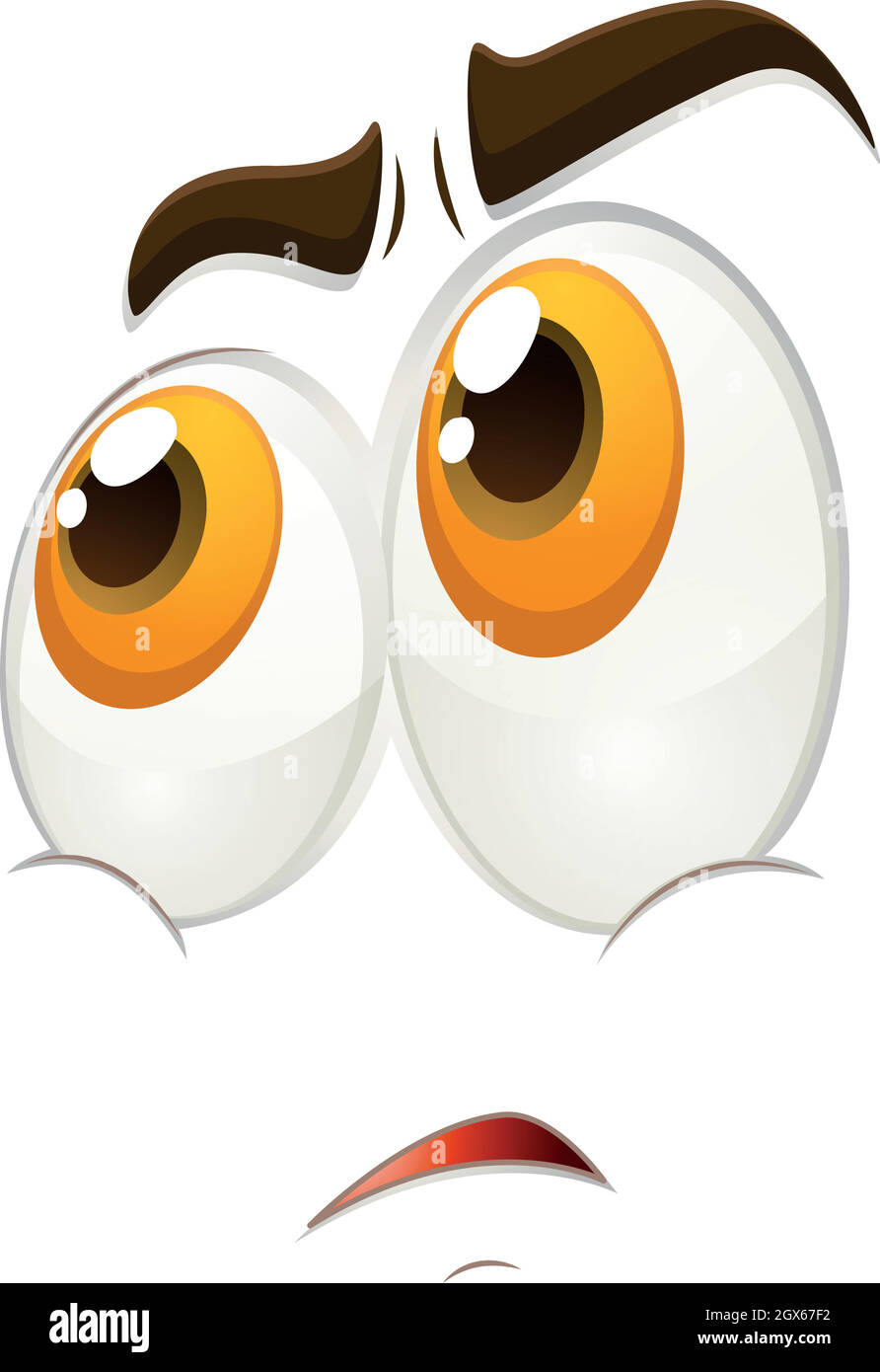 Tired facial expression Stock Vector Images - Alamy