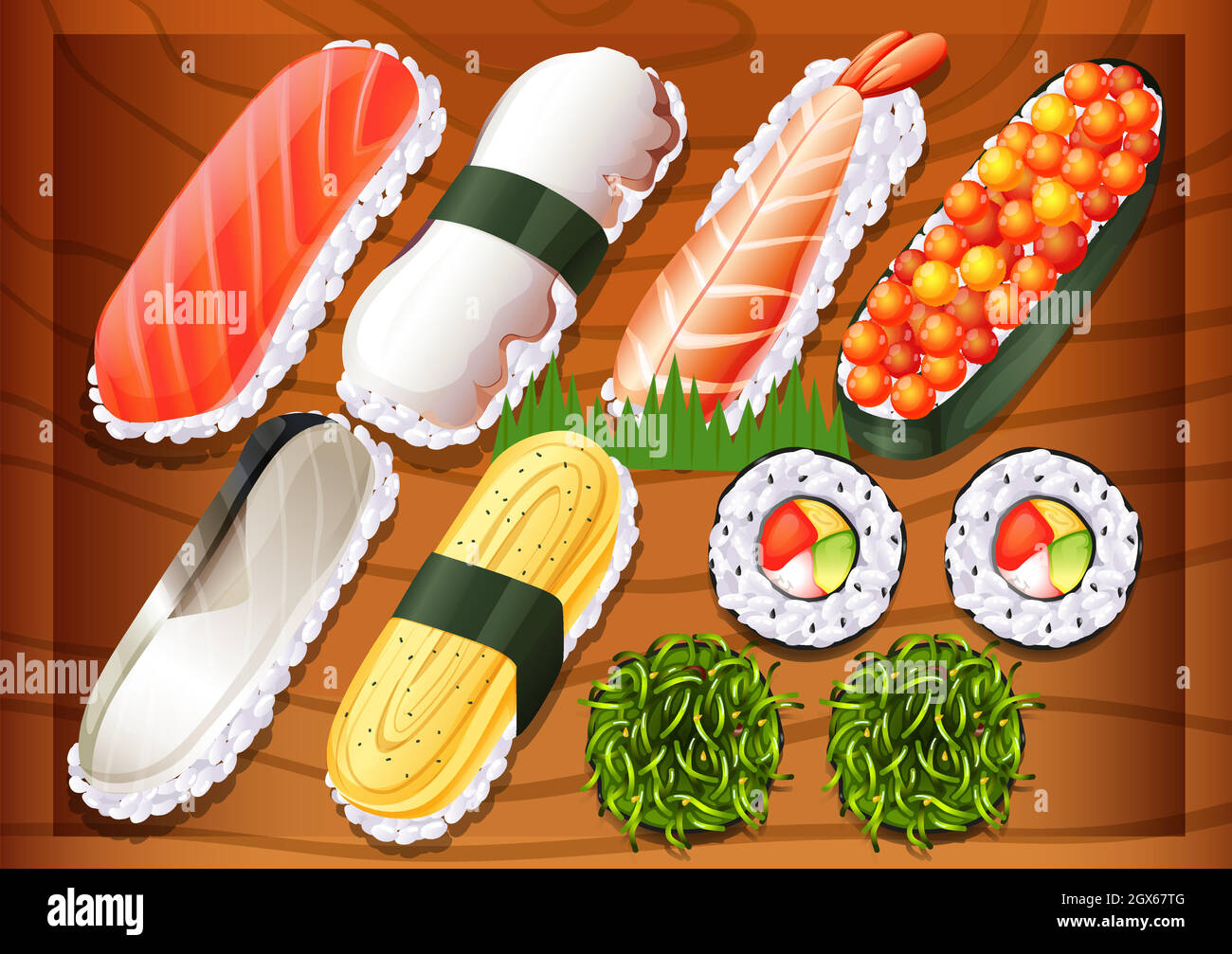 Sushi neta Stock Vector Images - Alamy