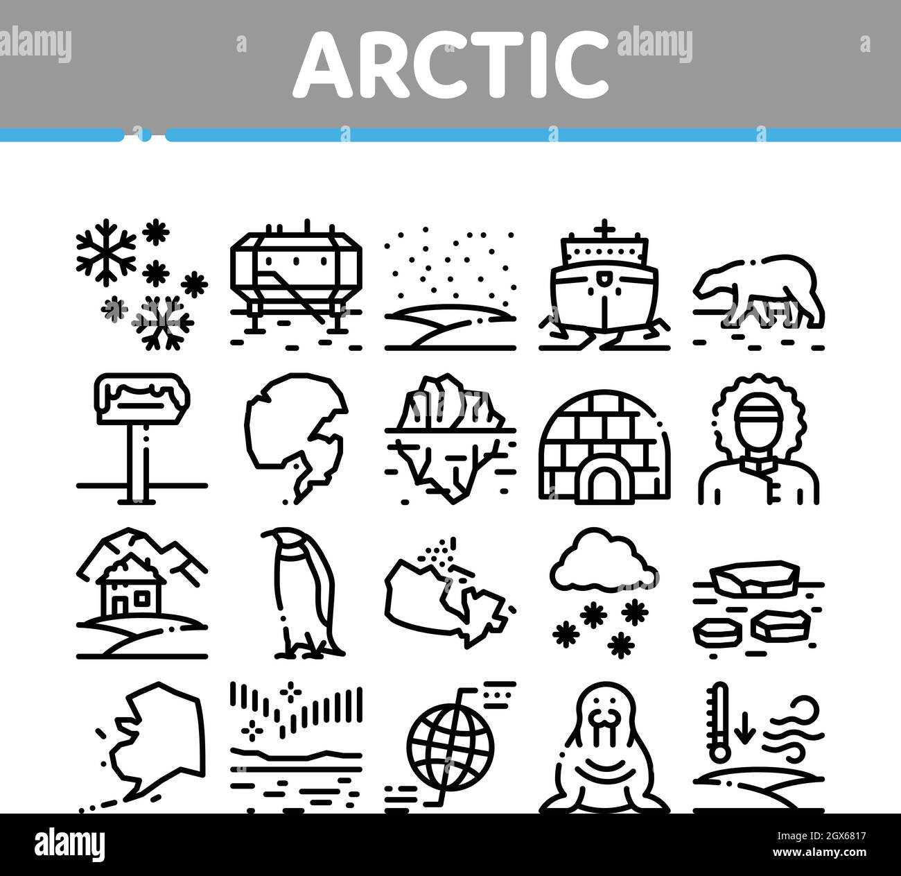 Polar bear illustrations Stock Vector Images - Alamy