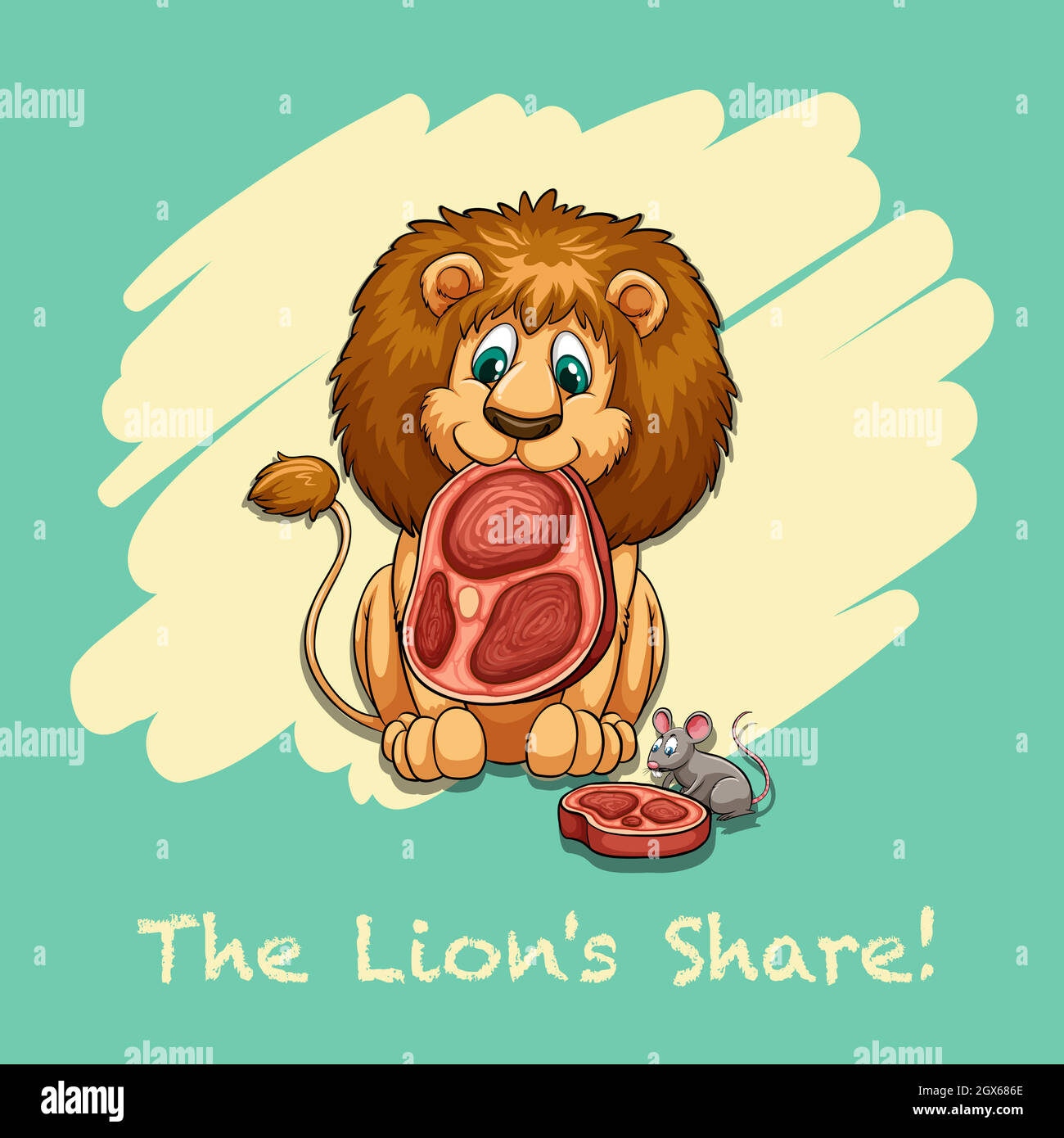 The Lion s Share Idiom Stock Vector Image Art Alamy the-lion-s-share-idiom-stock-vector-image-art-alamy