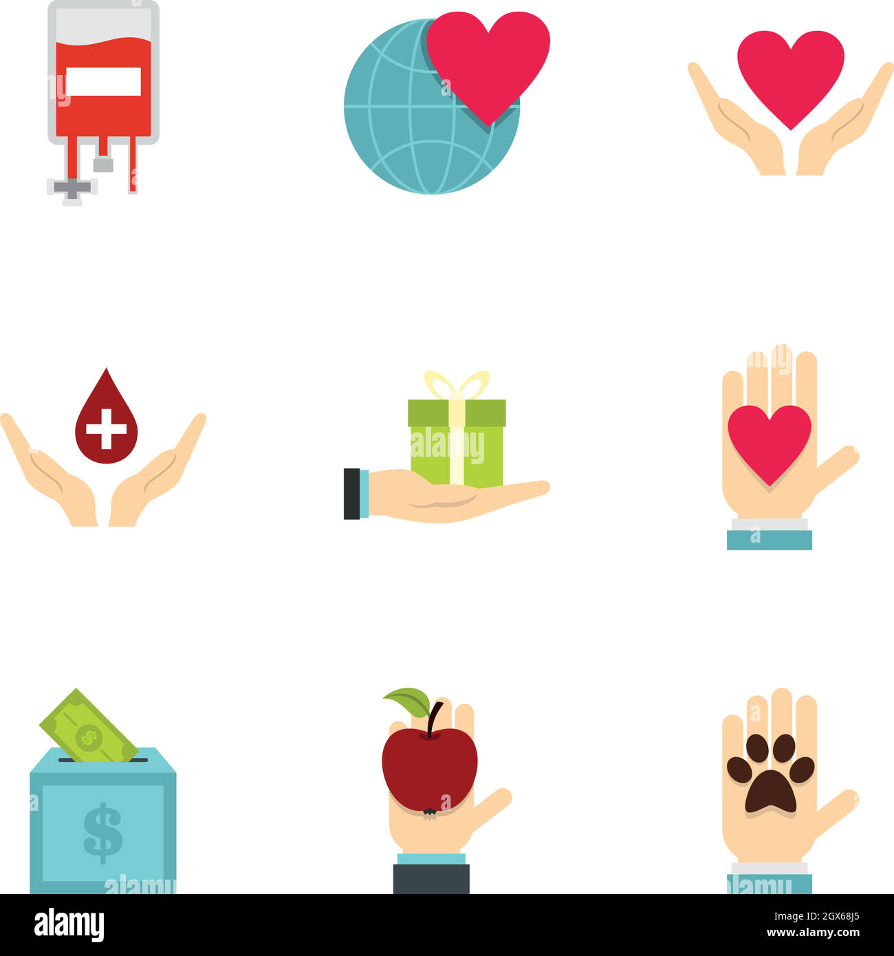 Charity icons set, flat style Stock Vector Image & Art - Alamy Charity icons set, flat style Stock Vector Image & Art - Alamy