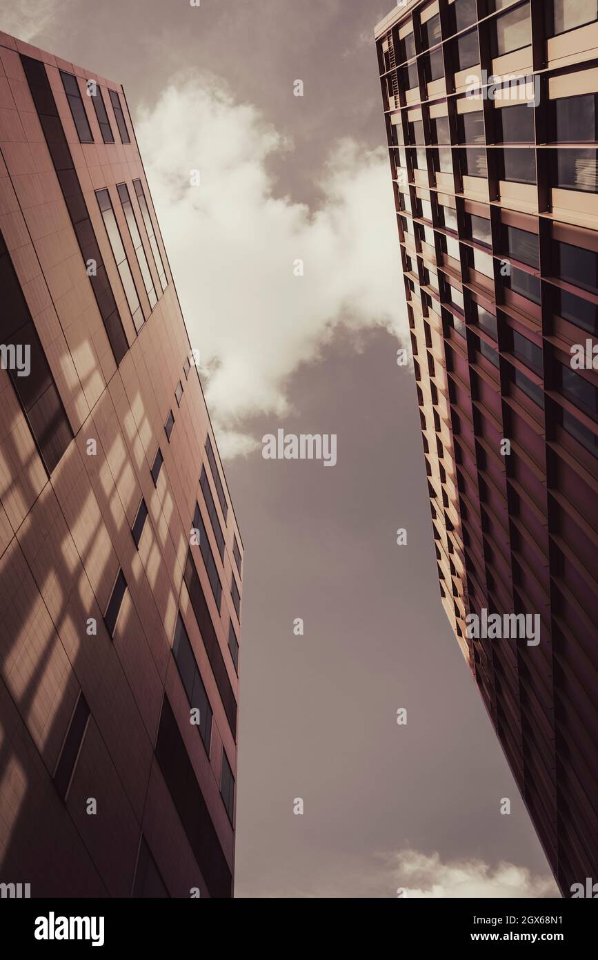 Sky between buildings, London, UK Stock Photo - Alamy