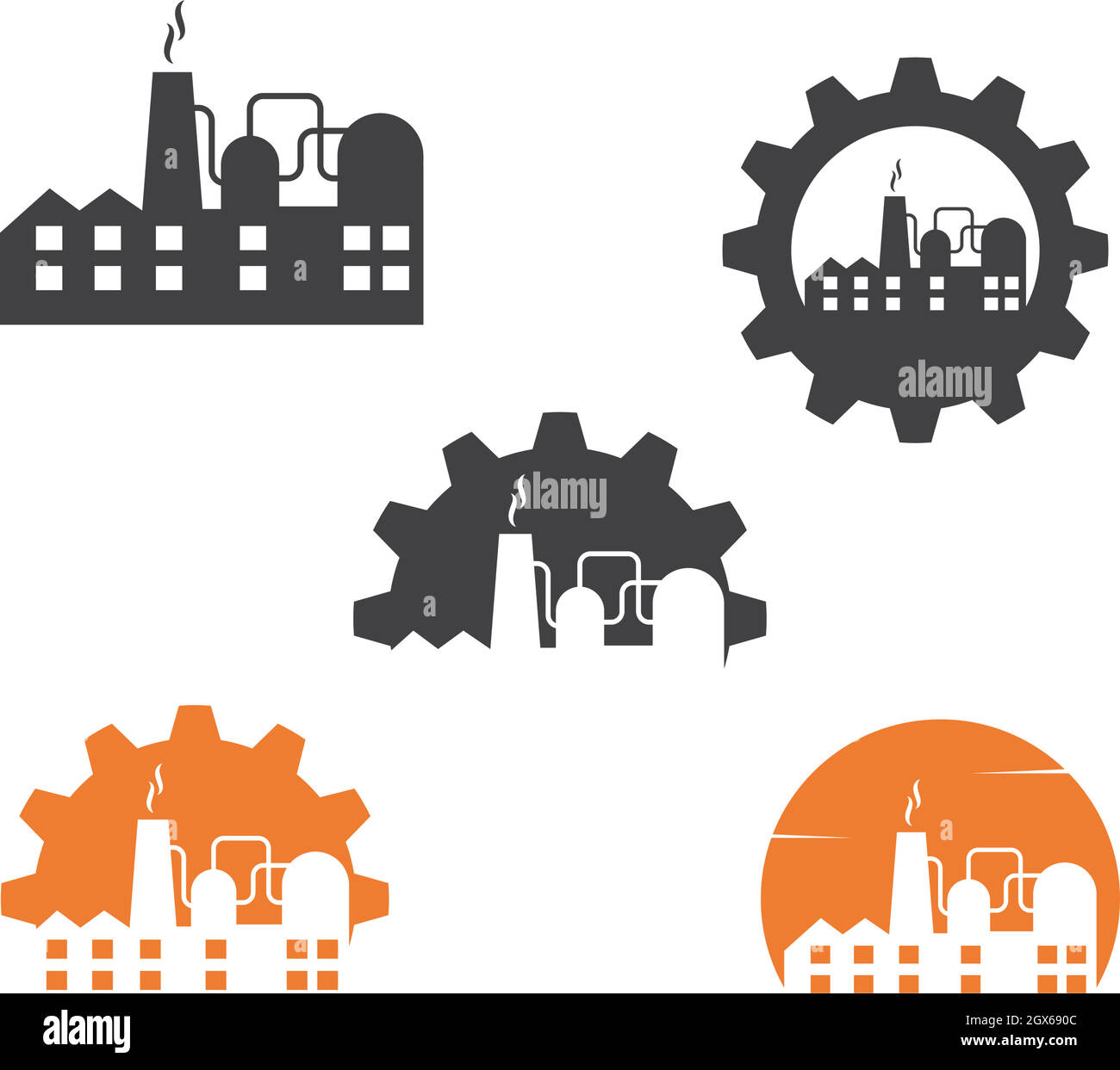 industrial factory building icon vector illustration design Stock ...