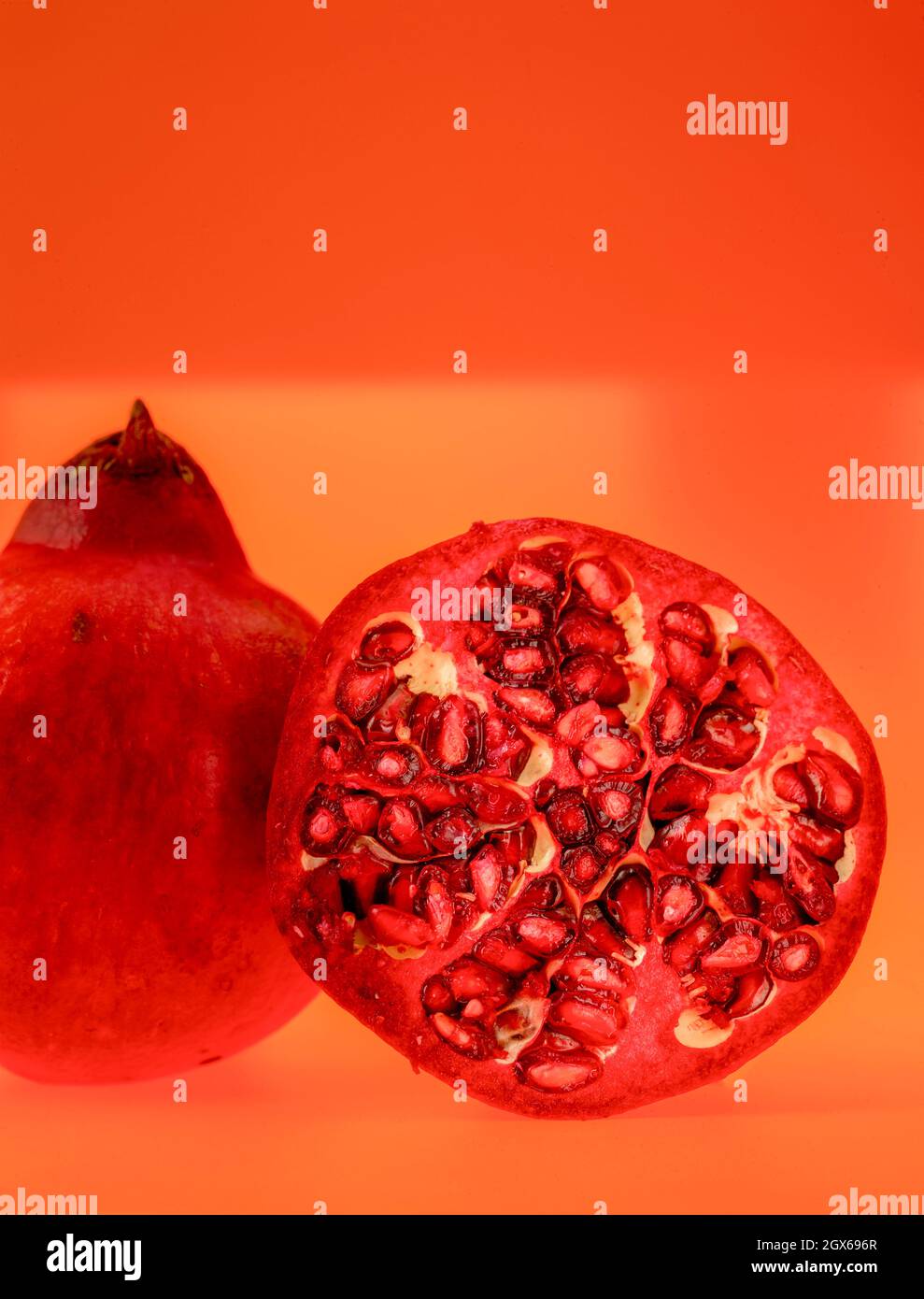artistic representation in close-up of versatile Pomegranate fruit and ...