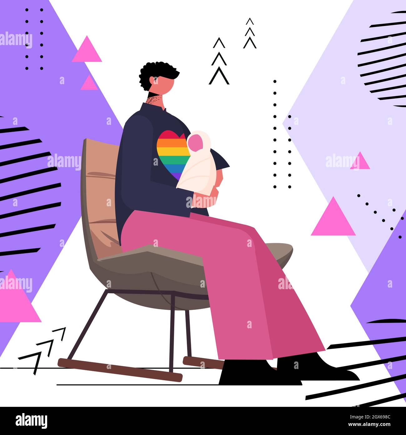 father holding newborn baby fatherhood transgender love LGBT community ...