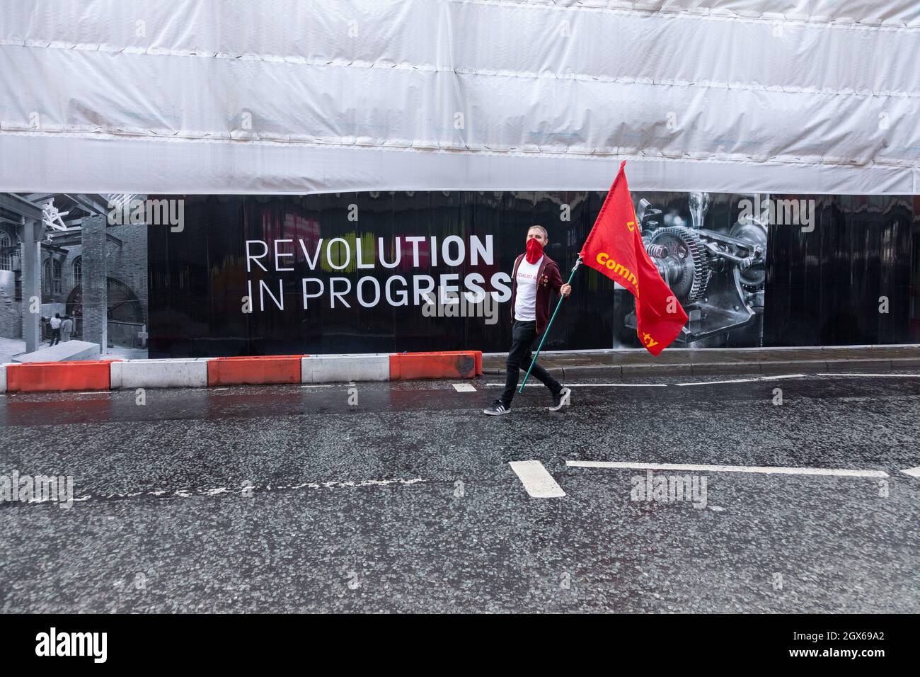 Manchester, UK. Sunday 3rd October, 2021. March and rally to protest ...