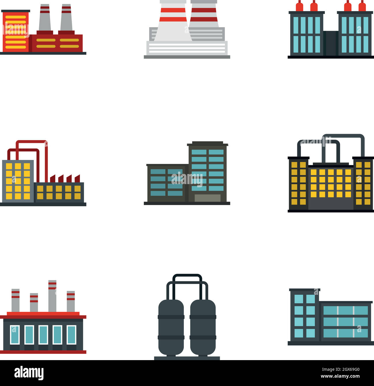 Power plant illustration Stock Vector Images - Alamy