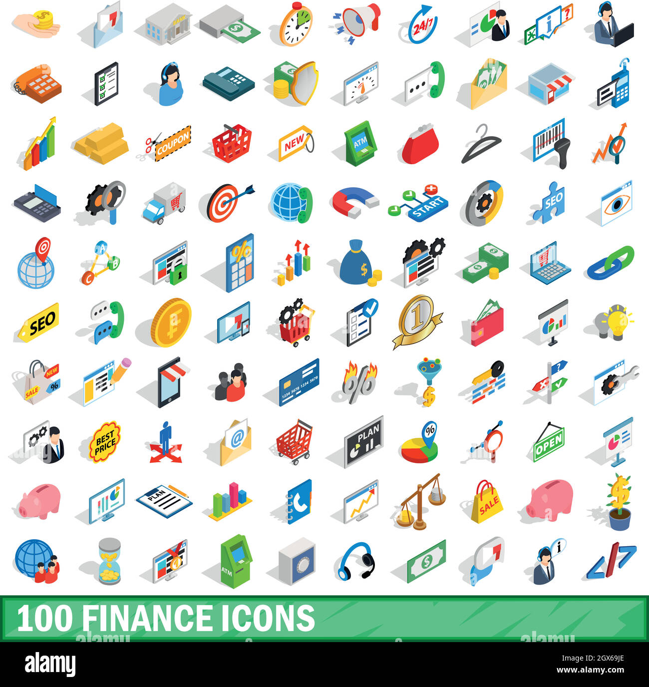 Finance icons hi-res stock photography and images - Alamy