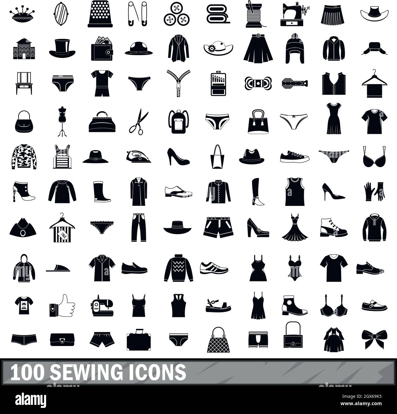 Needles thread sewing Stock Vector Images - Alamy