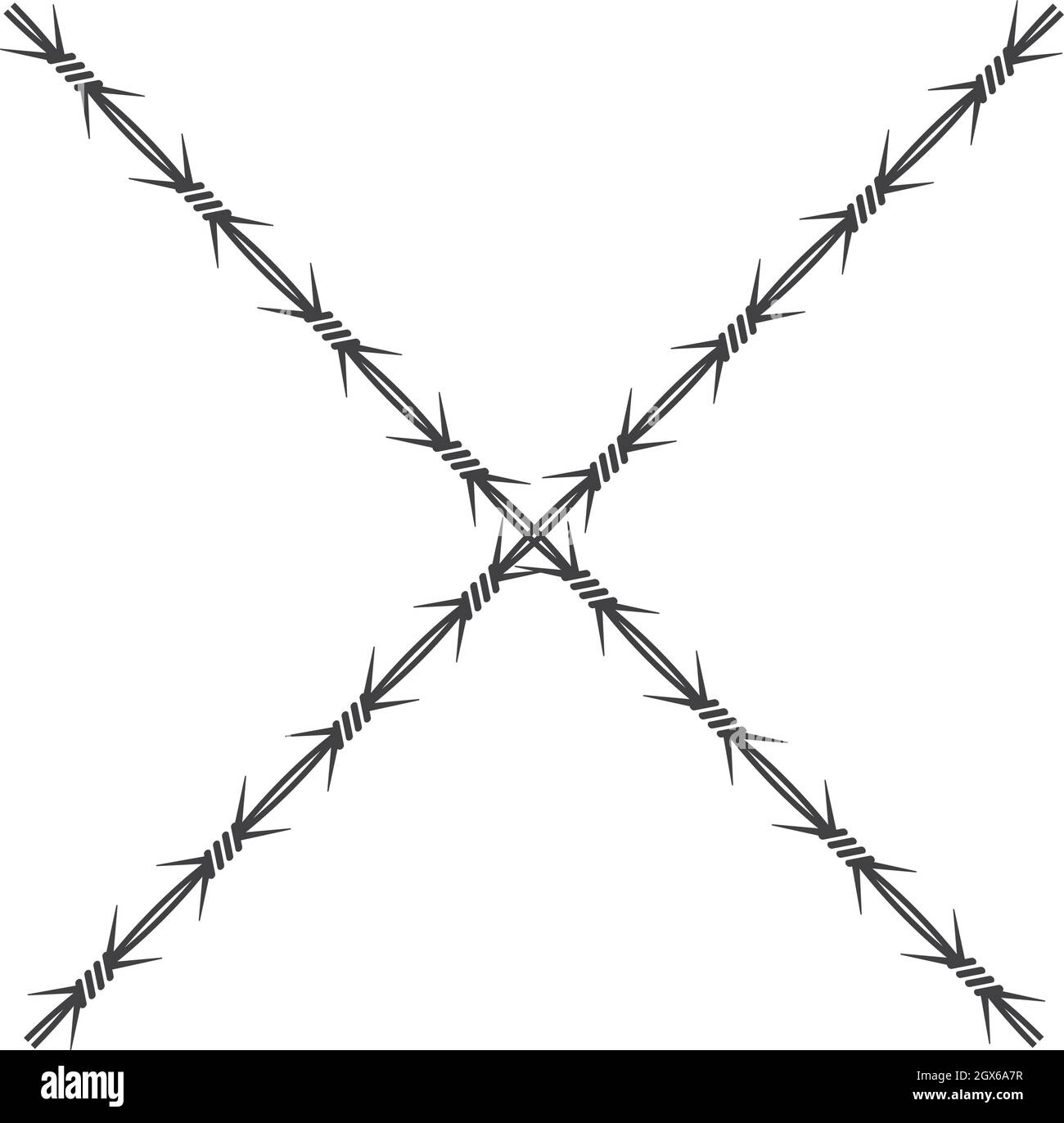 barbed wire vector illustration design Stock Vector Image & Art - Alamy