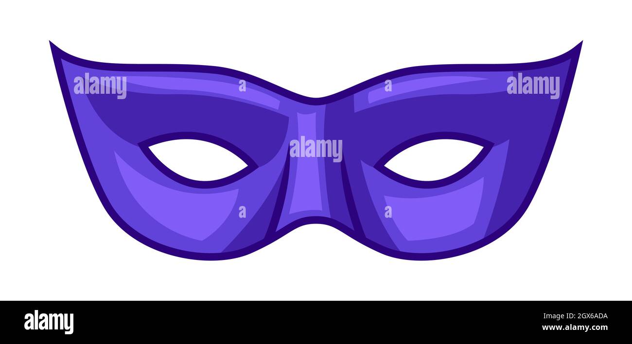 Illustration of carnival mask. Cartoon stylized picture Stock Vector ...
