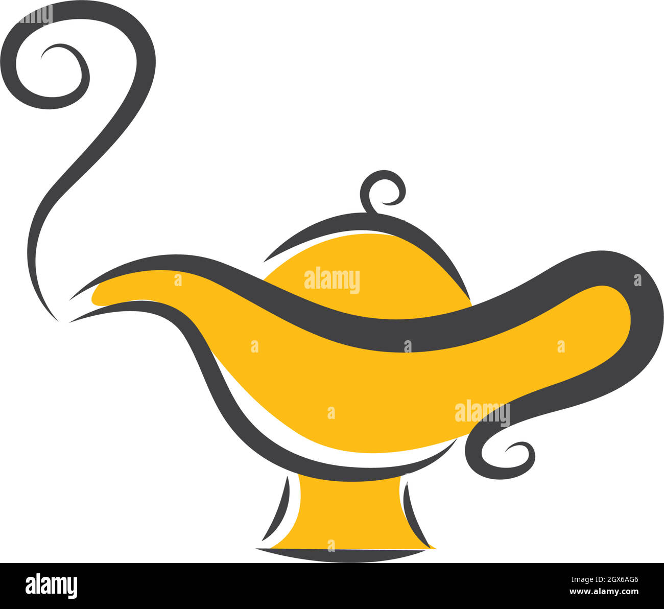 Magic lamp illustration Stock Vector Images - Alamy