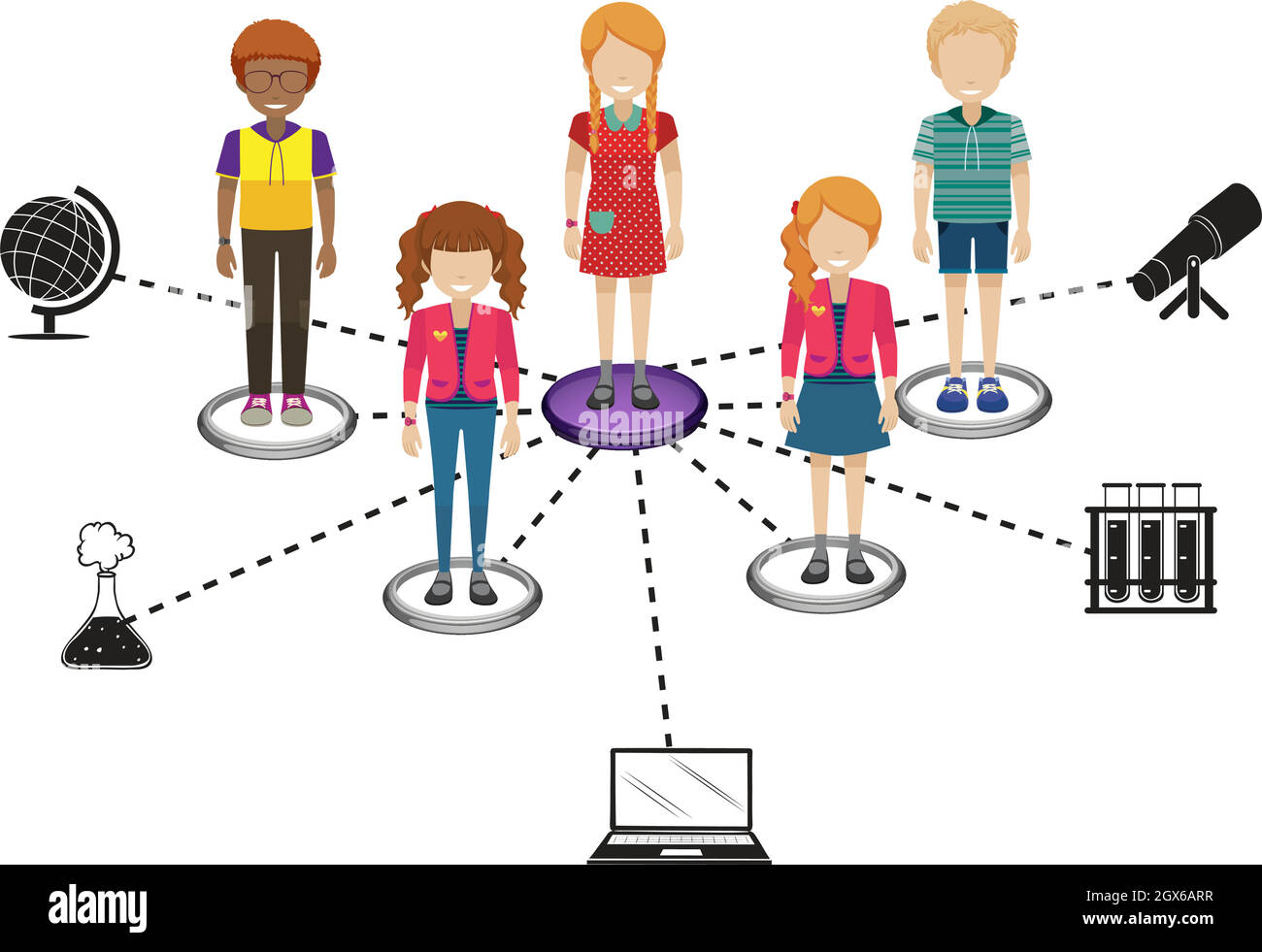 Connections of people Stock Vector Image & Art - Alamy