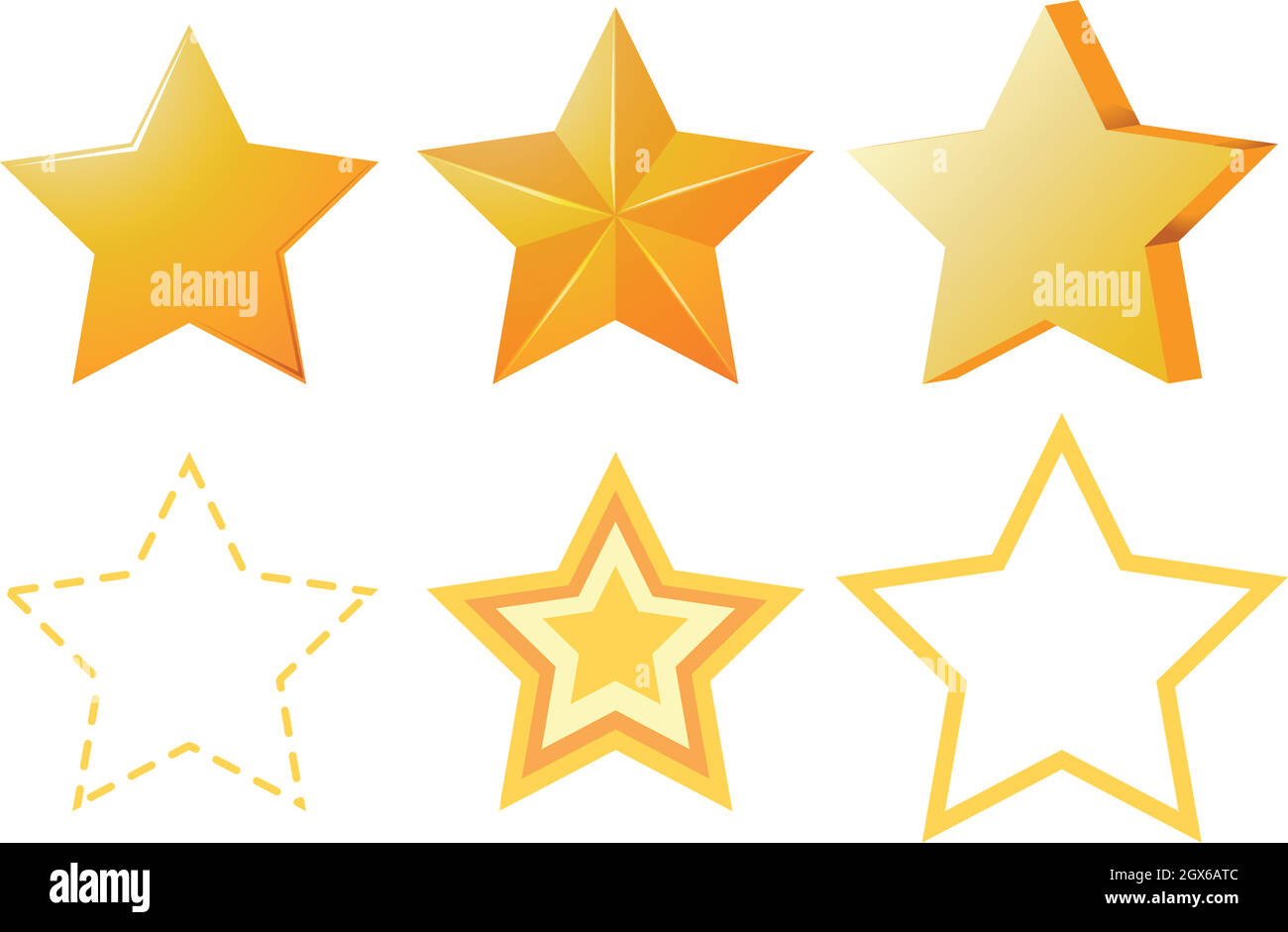Different designs of golden stars Stock Vector Image & Art - Alamy