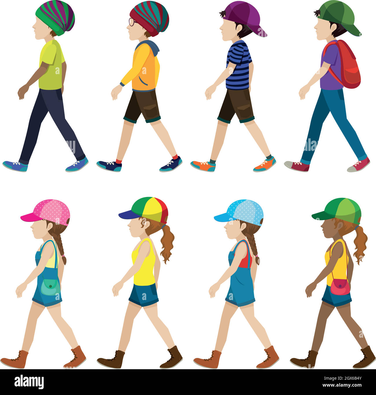 Male and female character hi-res stock photography and images - Alamy