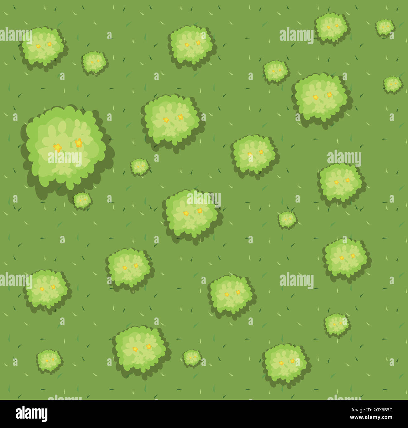 Aerial view of grass and bushes Stock Vector Image & Art - Alamy