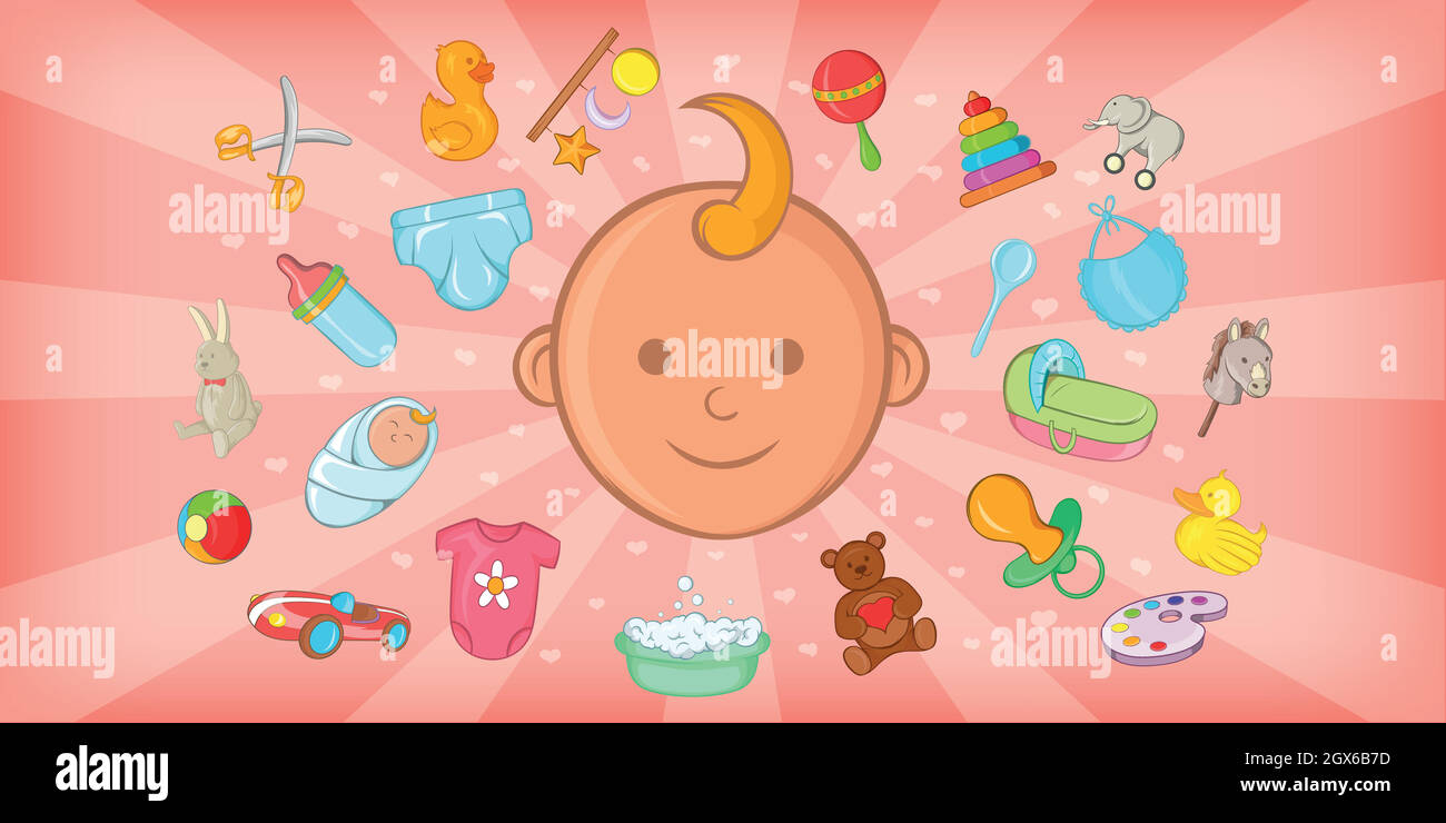 Cartoon horse birthday party hi-res stock photography and images - Alamy