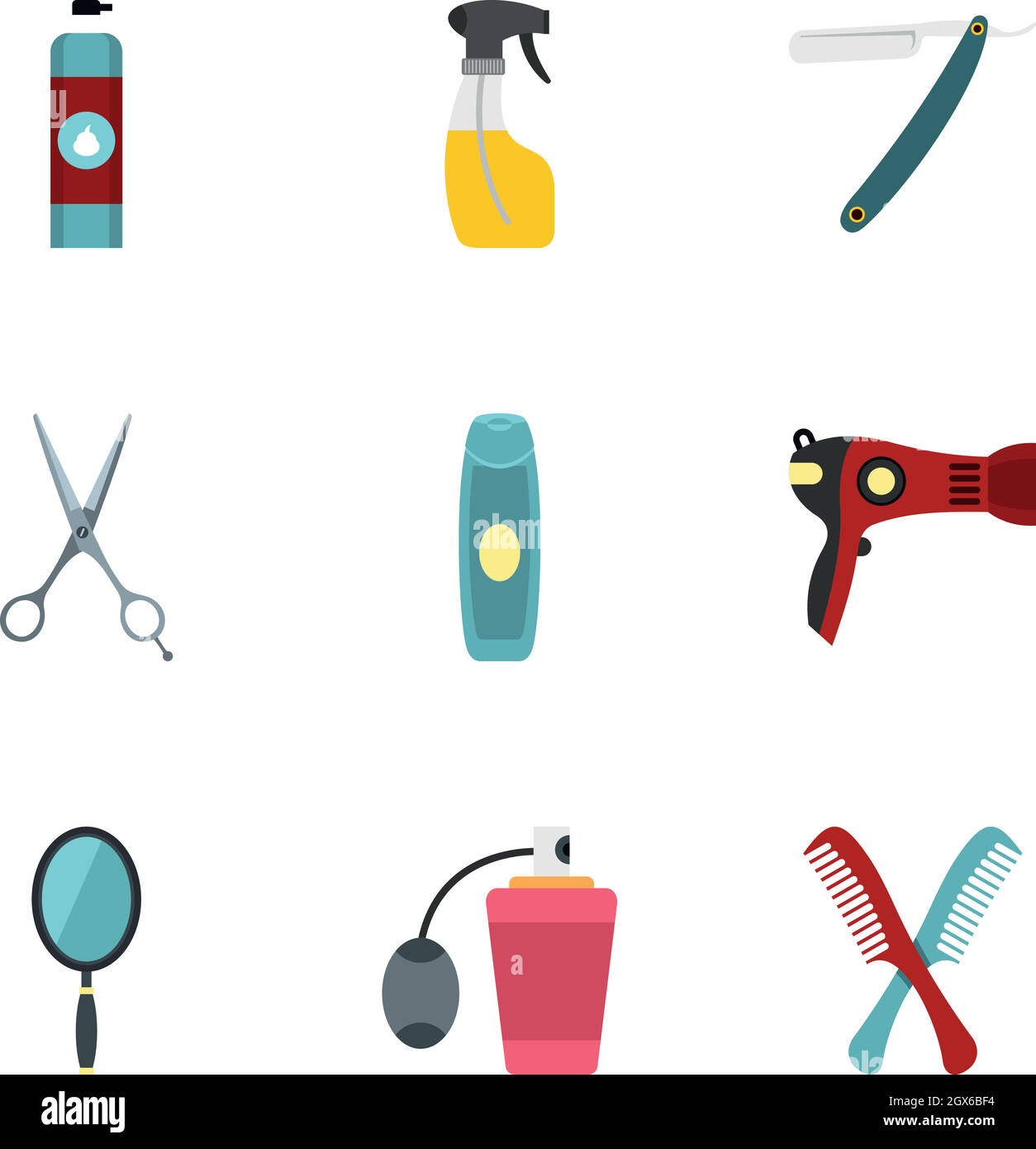 Barber tools hair comb Stock Vector Images - Alamy