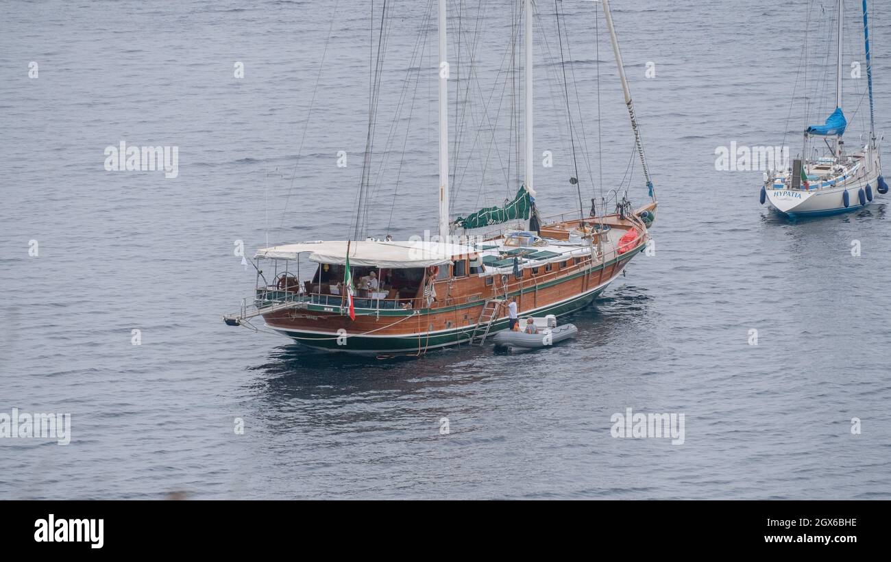 Two boats in a sea Stock Photo - Alamy