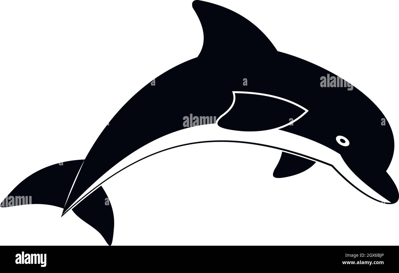 Jumping dolphin icon, simple style Stock Vector Image & Art - Alamy