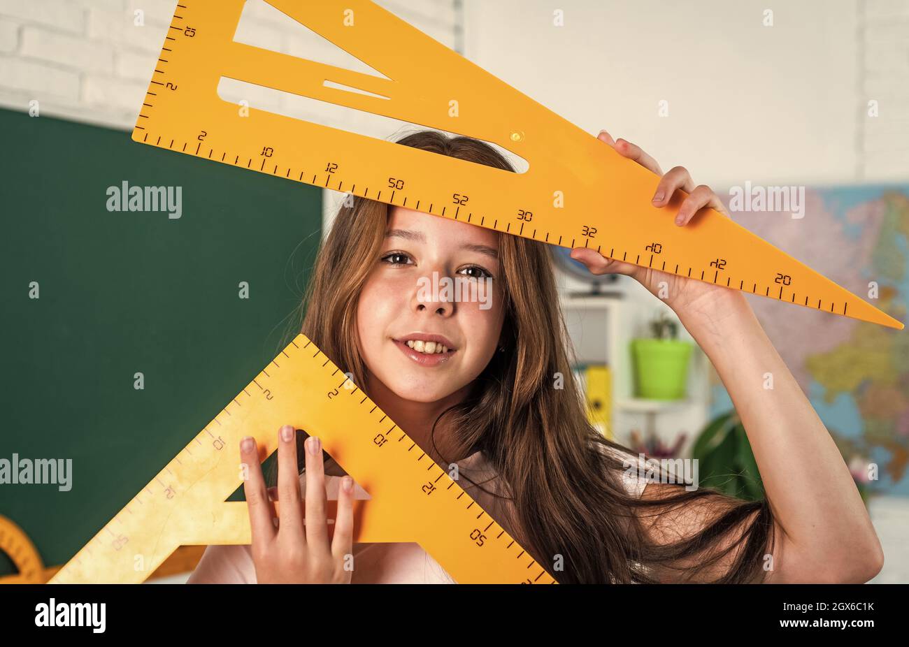 cheerful kid learning mathematics subject. modern education. knowledge ...