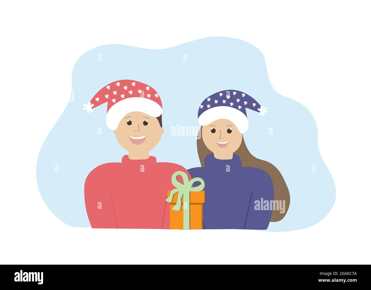 Man in santa hats Cut Out Stock Images & Pictures - Alamy