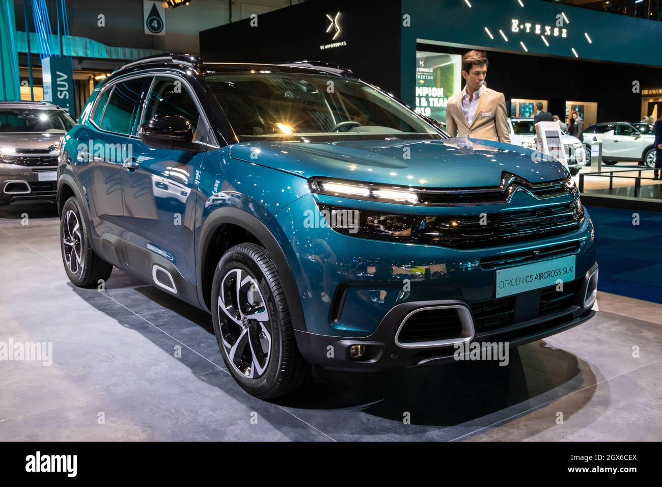 Citroen C5 AirCross car showcased at the Autosalon 2020 Motor Show ...