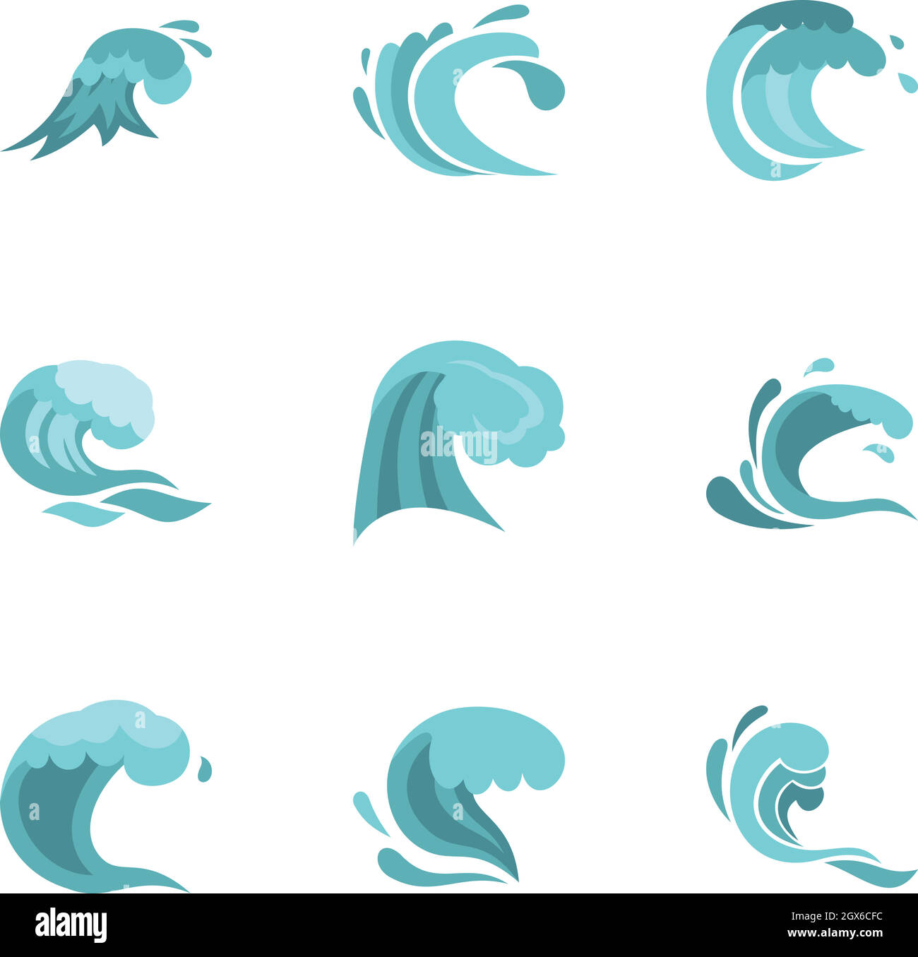 Water surface sea waves Stock Vector Images - Alamy